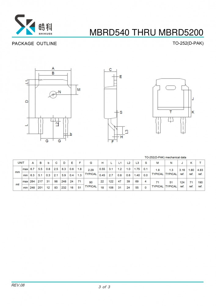 MBRD560 datasheet page 3