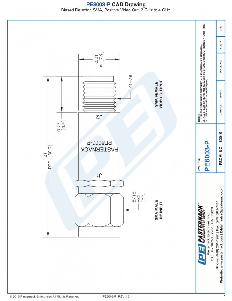 PE8003-P datasheet page 7