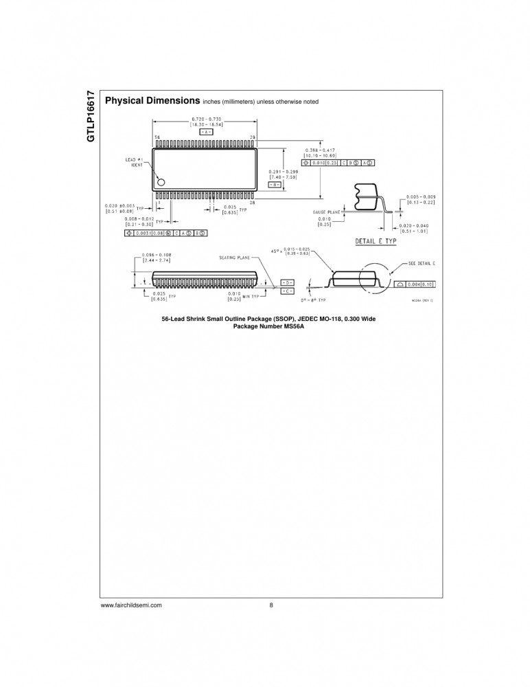 GTLP16617MTD datasheet page 8