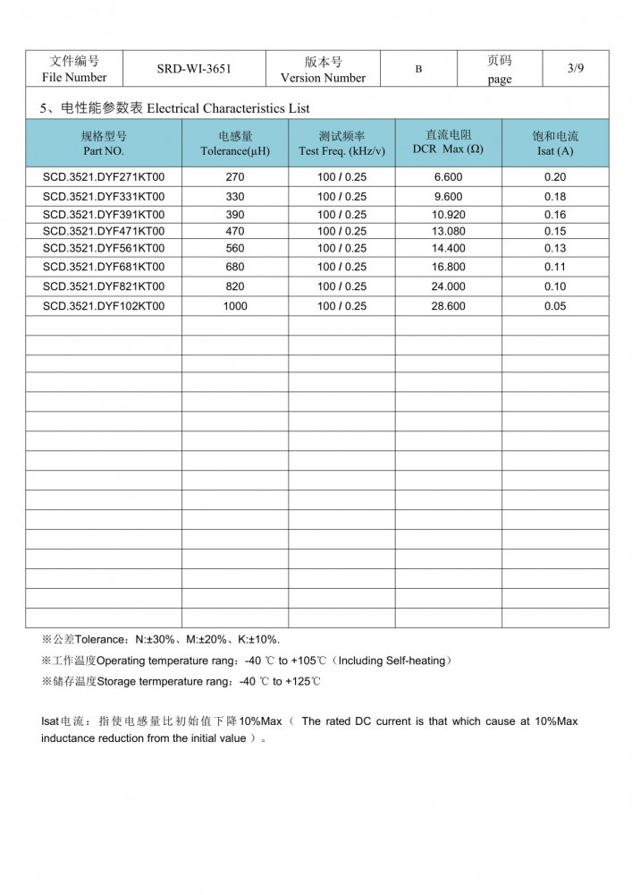 SOREDE SCD3521DYF approval specification page 5