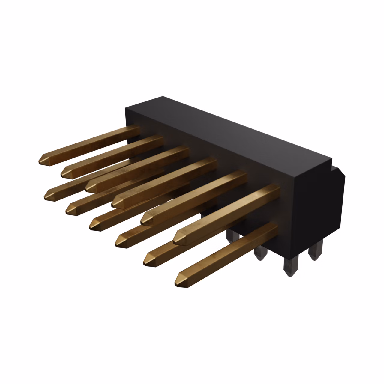 2.00mm Pitch Milli-Grid Header, Right-Angle, Through Hole, 12 Circuits, 0.38µm Gold (Au) Plating, Mating Pin Length 4.00mm, Tail Length 2.16mm, Tray, Lead-Free for sale