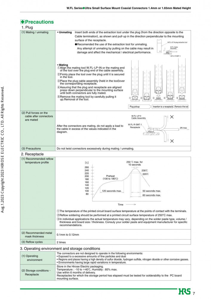 HRS W.FL Series document page 7