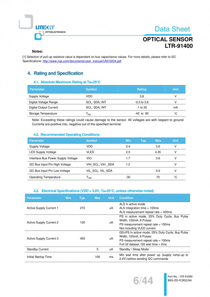 LTR-91400 datasheet page 7
