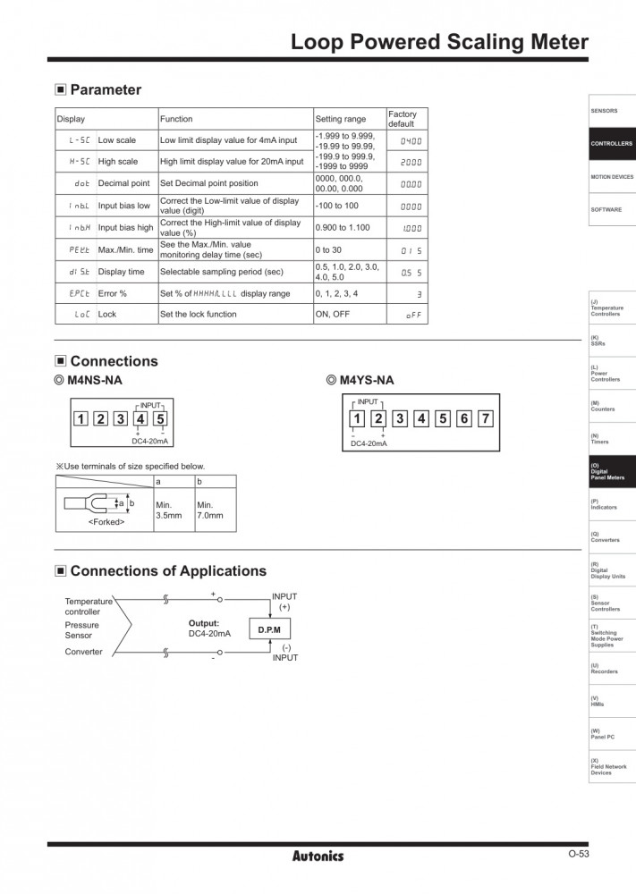 M4NS/M4YS Series document preview, page 4