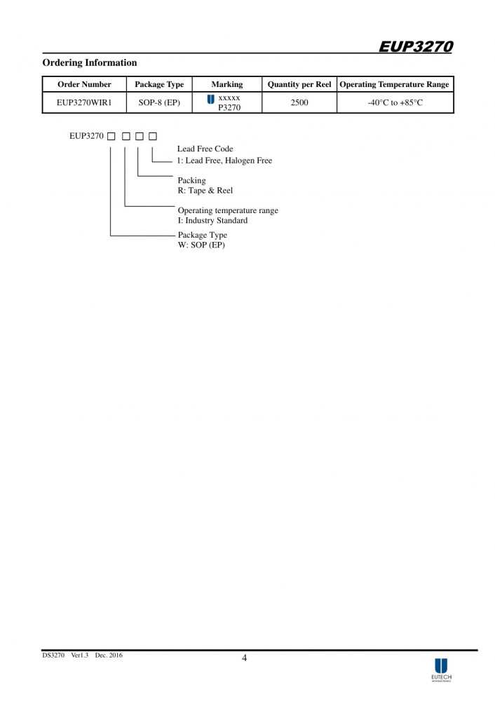 EUP3270WIR1 datasheet page 4