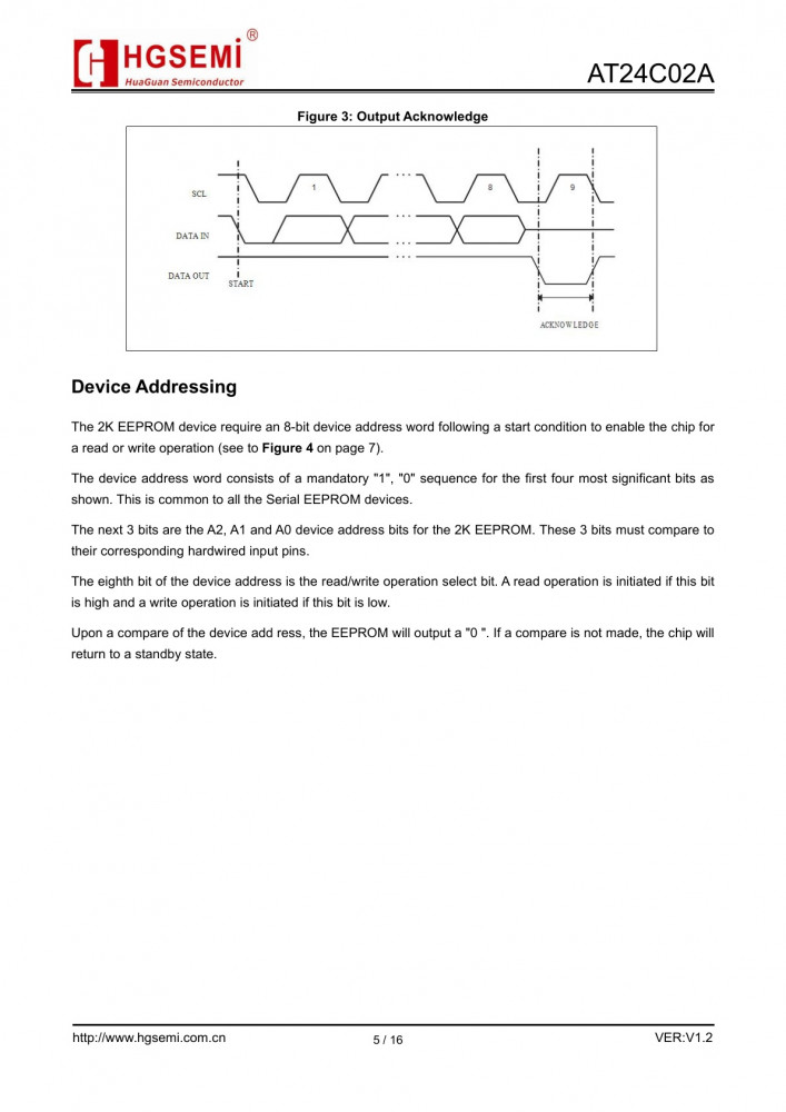AT24C02A datasheet page 5