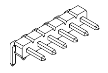 Milli-Grid Header, Single Row, Dual Body, Through Hole, Vertical, 8 Circuits, Tin (Sn) Overall Plating, 19.00mm Stacking Height, 3.60mm Tail Length, Tray, Lead-Free
