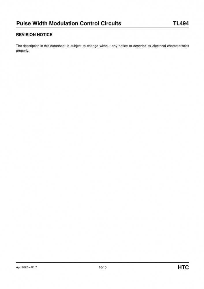 TL494GD datasheet page 10
