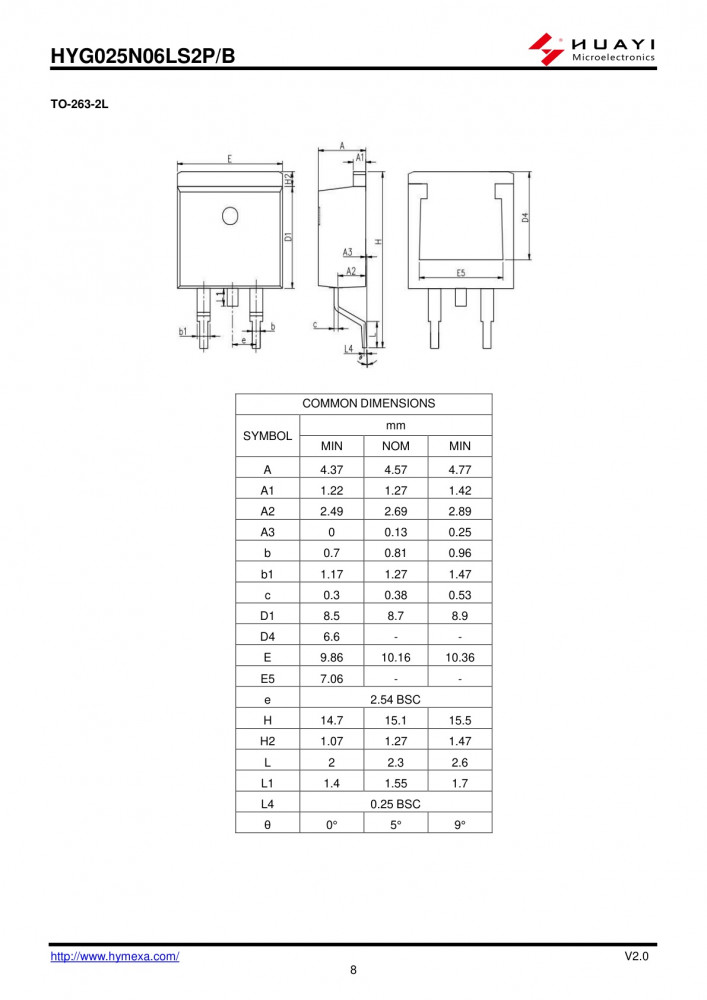 HYG025N06LS2P datasheet page 8