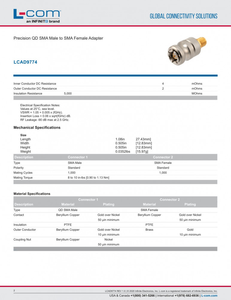 LCAD9774 datasheet page 2