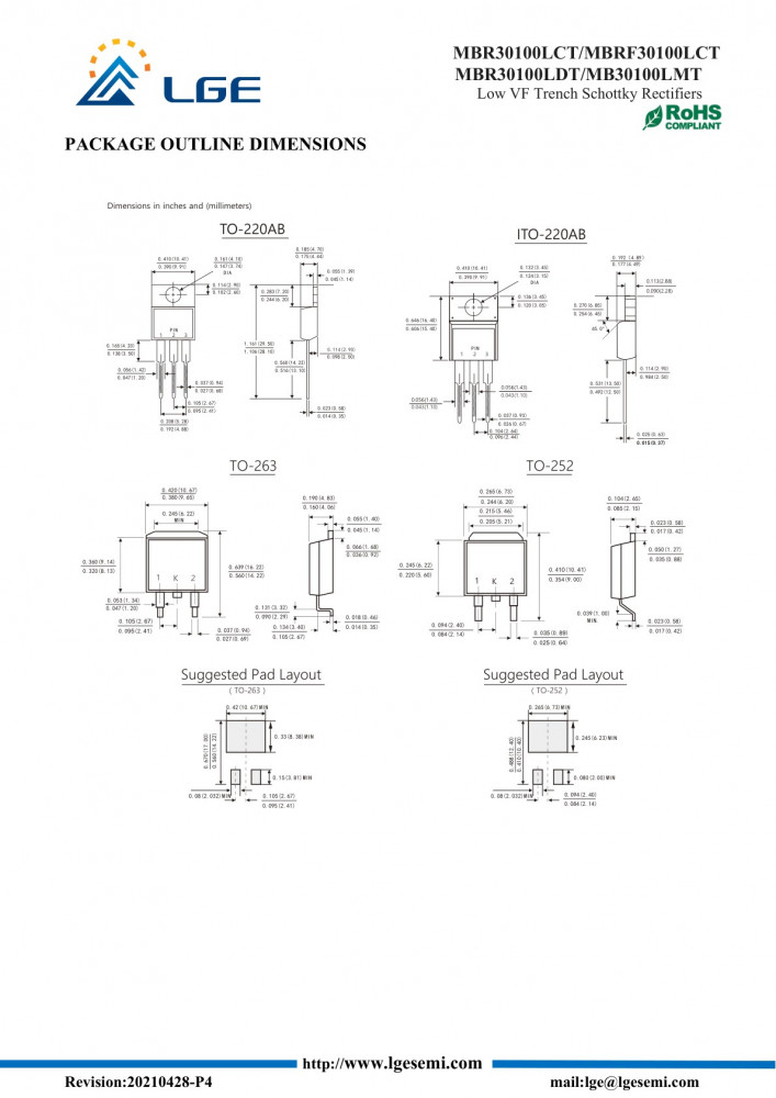 MBR30100LCT datasheet page 4