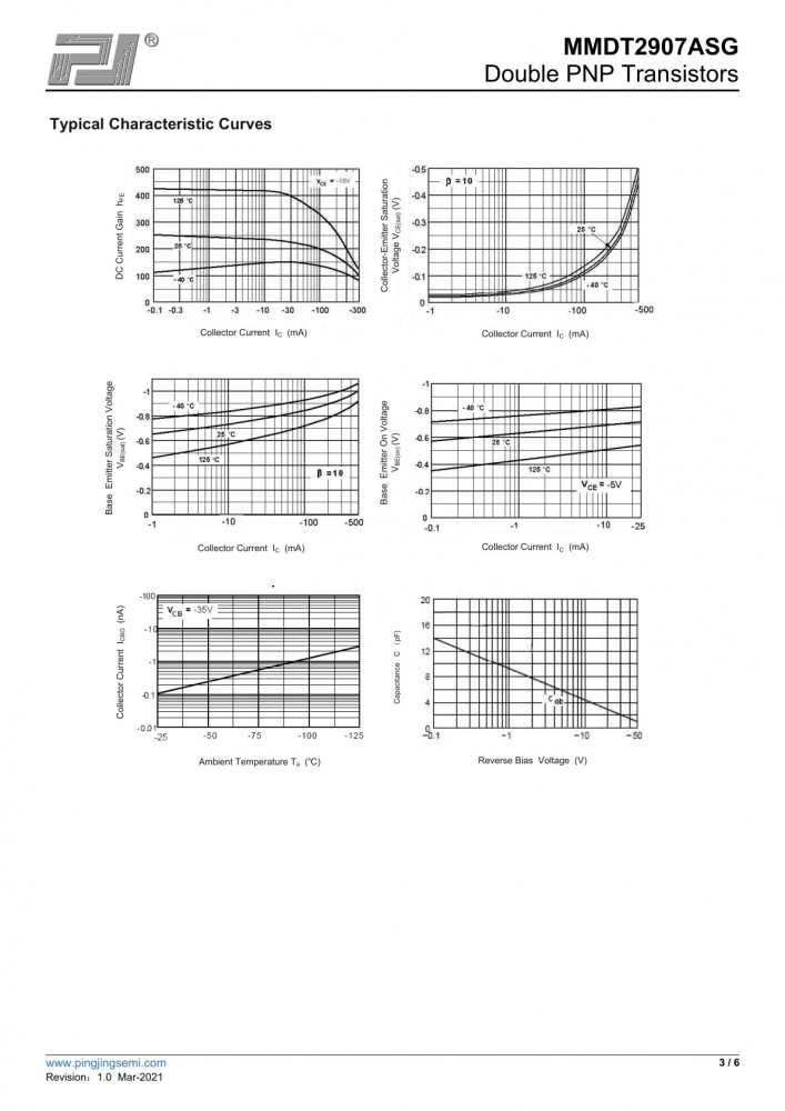 MMDT2907ASG datasheet page 3