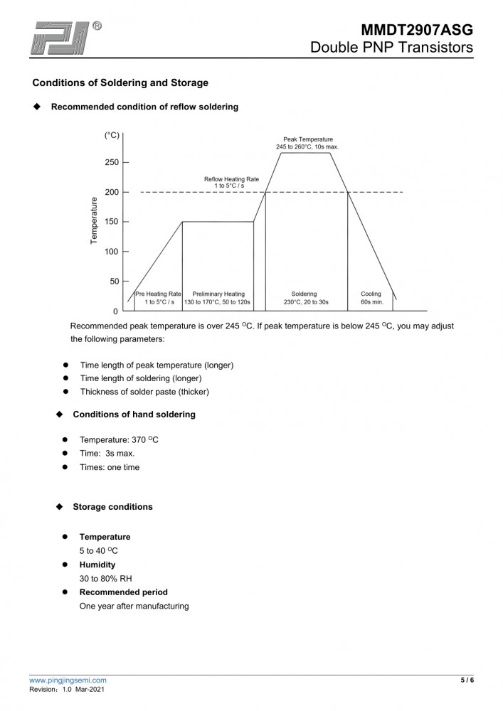 MMDT2907ASG datasheet page 5