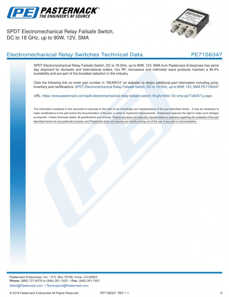 PE71S6347 datasheet page 6