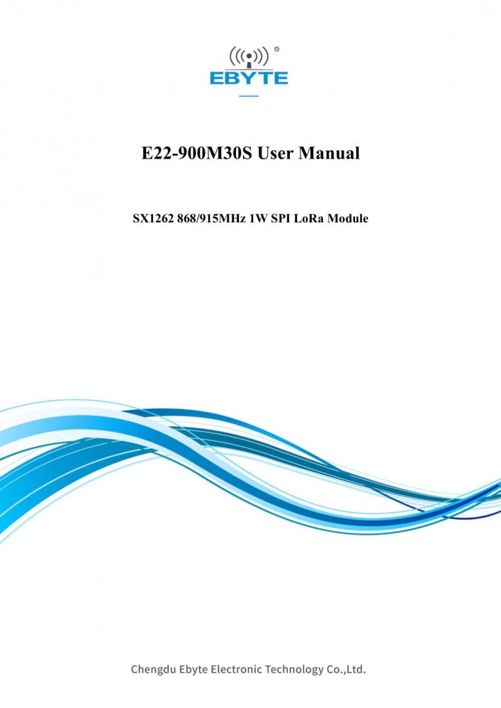 E22-900M30S manual page 1