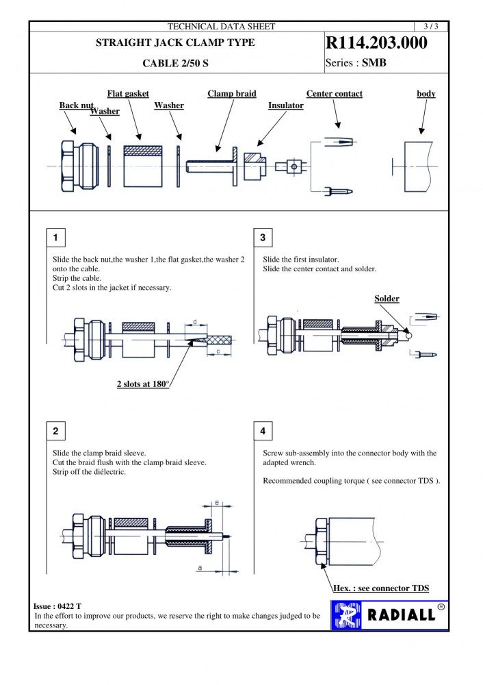 Radiall R114203000 technical document, page 3