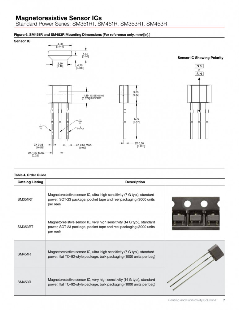 Honeywell SM353RT datasheet page 7