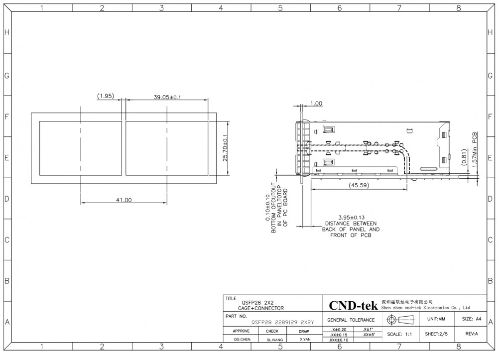 QSFP28 2289129 2X2Y drawing page 2