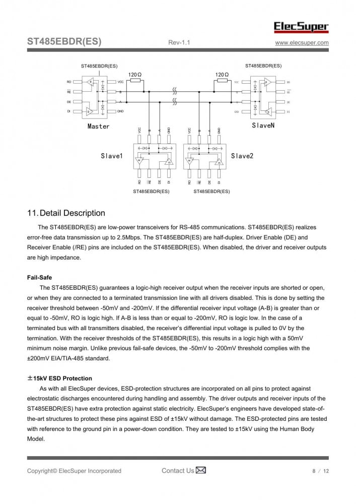 ST485EBDR(ES) datasheet page 8