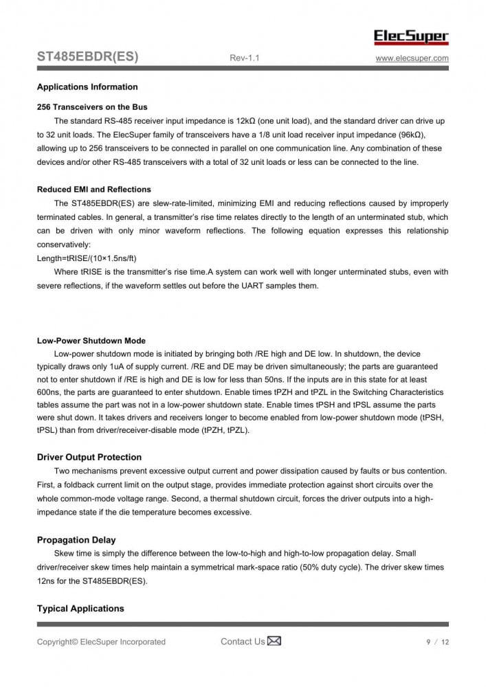 ST485EBDR(ES) datasheet page 9
