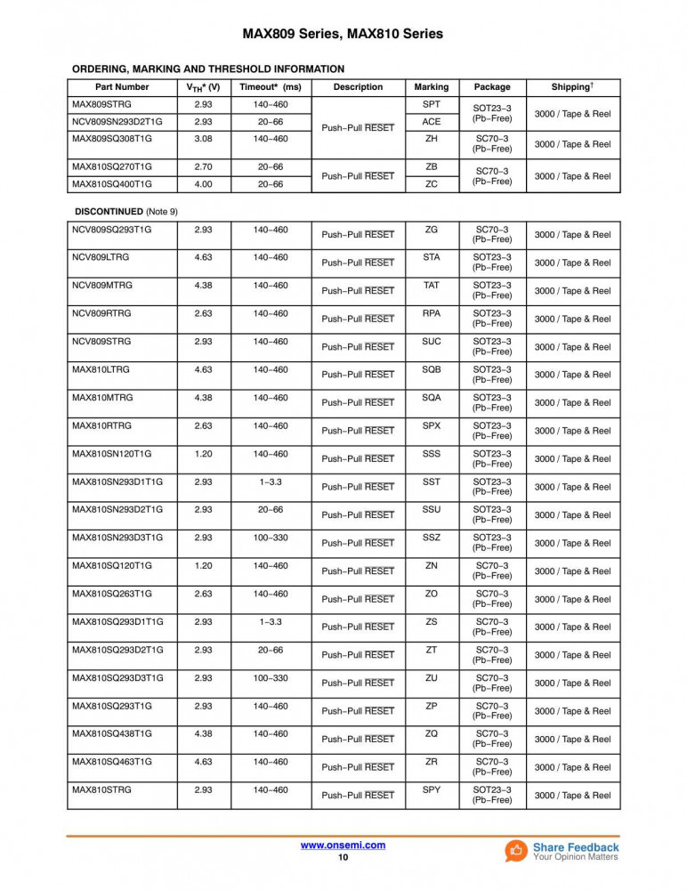 MAX809 technical document page 10