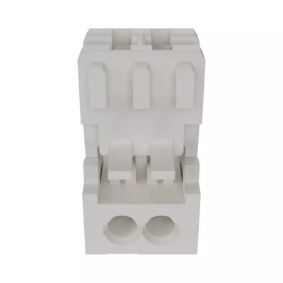 Appli-Mate RAST 2.5 Female Connector, 2.50mm Pitch, 2 Circuits, All Position Keys, Open Endwalls, Polarizing Rib Between Circuits 1 & 2 for sale