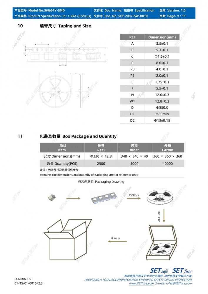 SW601Y-SMD datasheet page 9