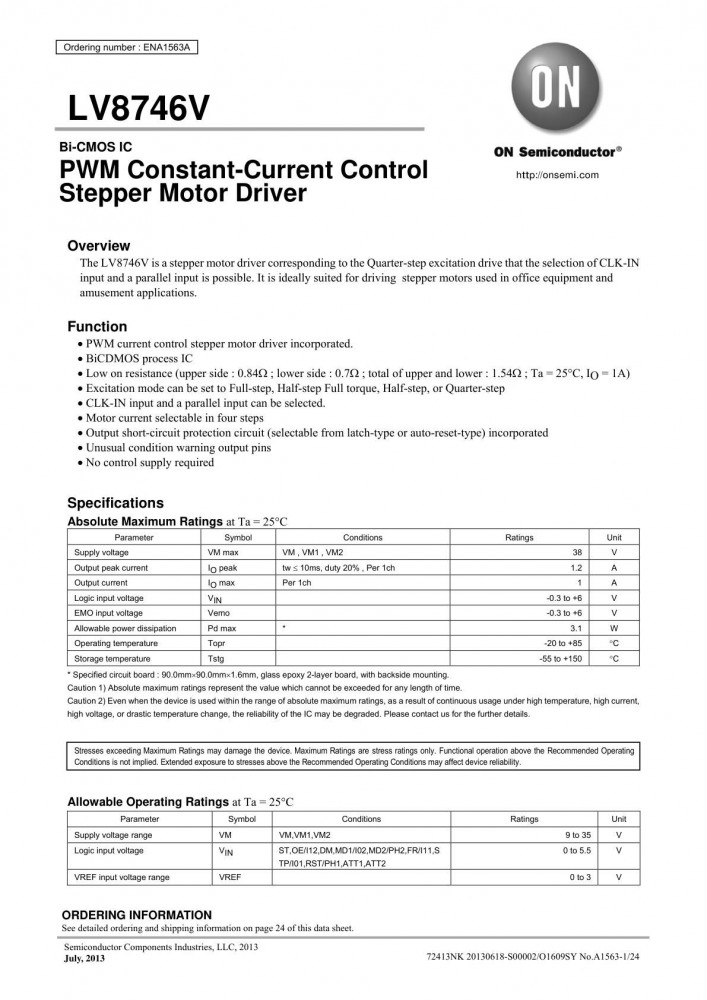 LV8746V document page 1