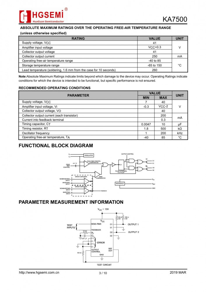 KA7500M/TR datasheet page 3