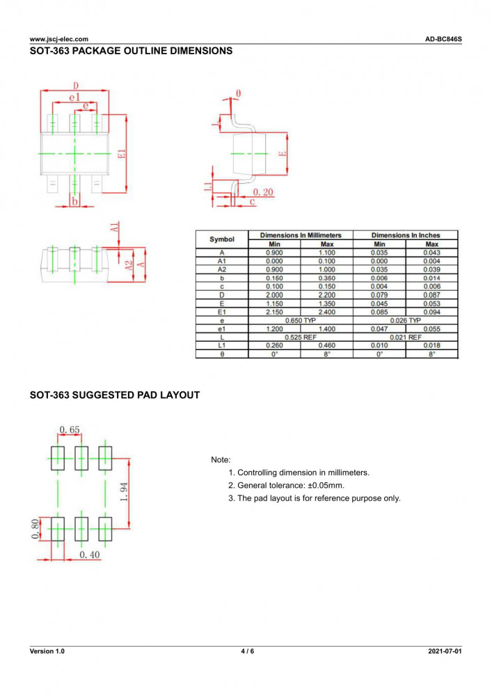 AD-BC846S datasheet page 4