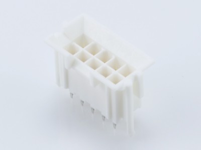 Mini-Fit Plus Header, 4.20mm Pitch, Dual Row, Vertical, Blind Mating, 24 Circuits, with Snap-in Plastic Peg PCB Lock, Nylon 6/6 UL 94V-0, Gold (Au) Plating, Halogen Free