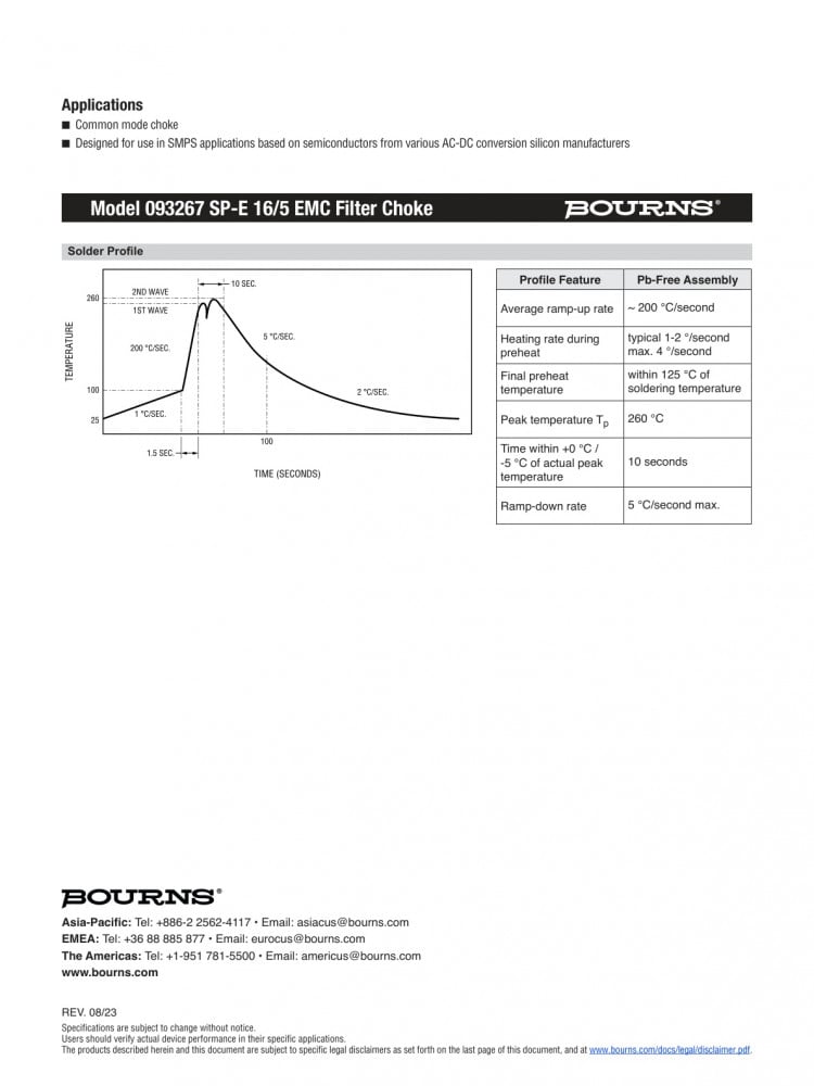 BOURNS 093267 datasheet page 2
