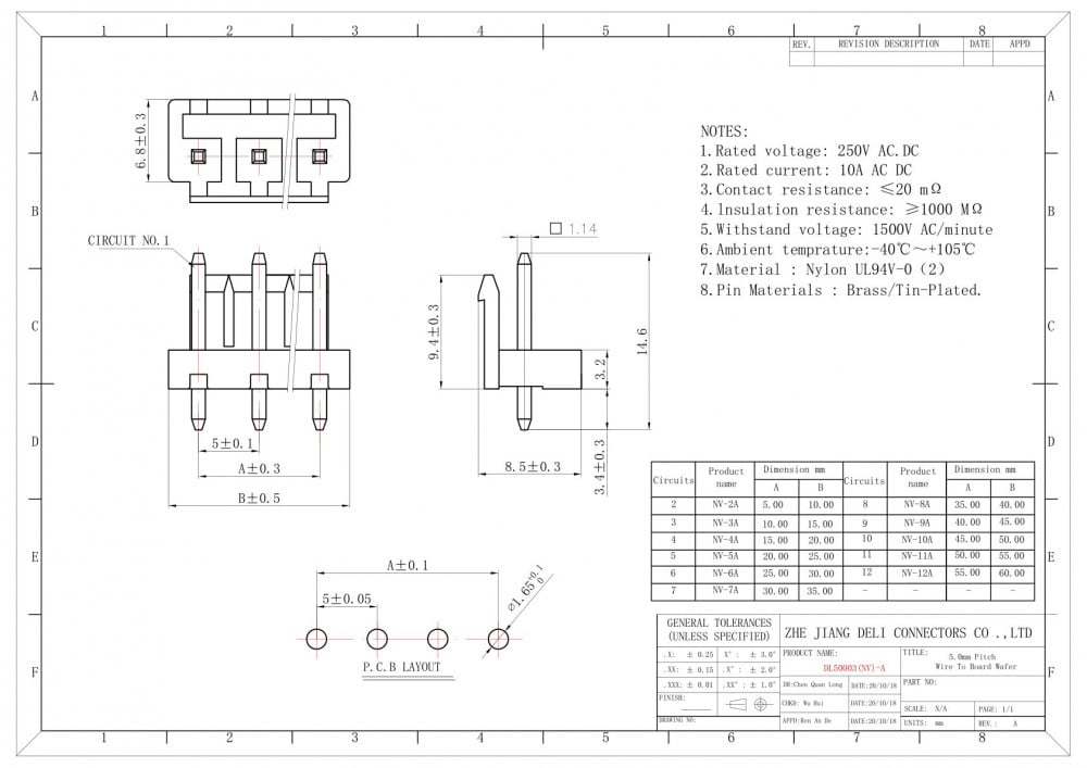 DLL NV-T technical document page 1