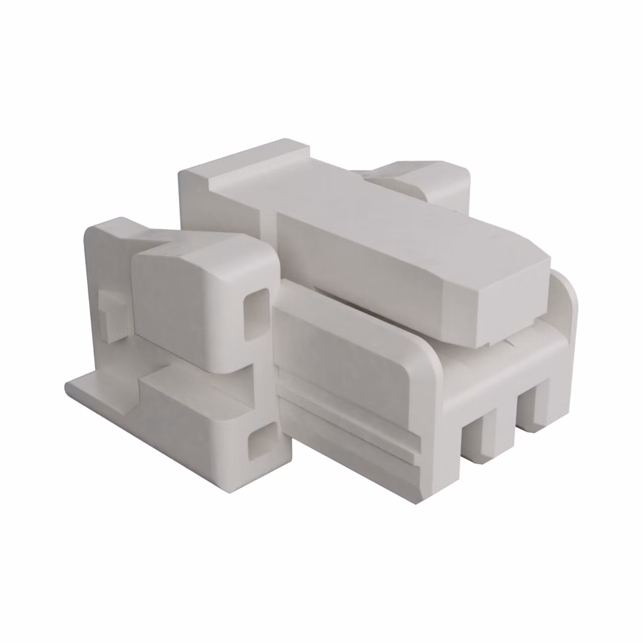 Micro-Lock Plus TPA Type Receptacle Housing, 1.25mm Pitch, Low-Halogen, Single Row, Positive Lock, 2 Circuits, Natural (White) for sale