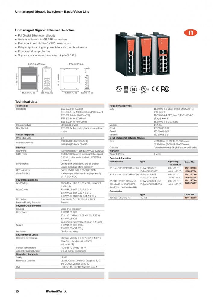 WEIDMULLER catalogue page 10