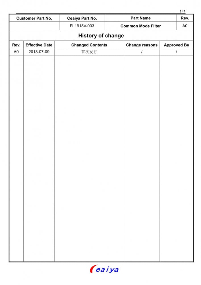 FL1918V-003 specification page 2