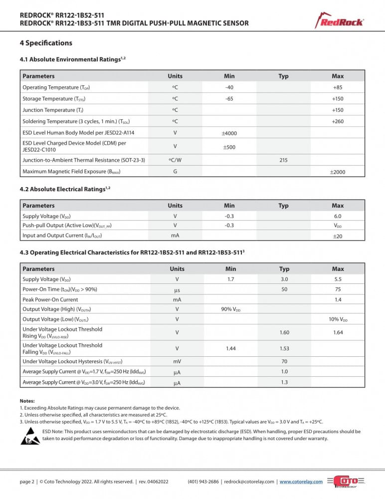 RR122-1B52-511 datasheet page 2