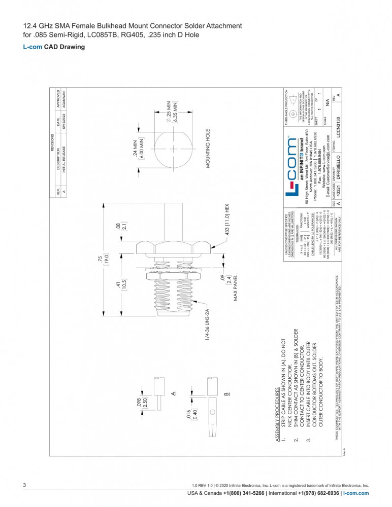 LCCN3130 product documentation page 3