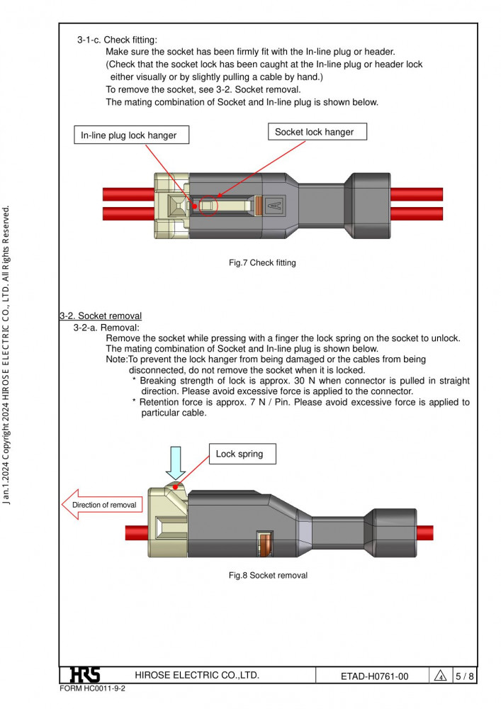 HRS DF62W instruction manual page 5