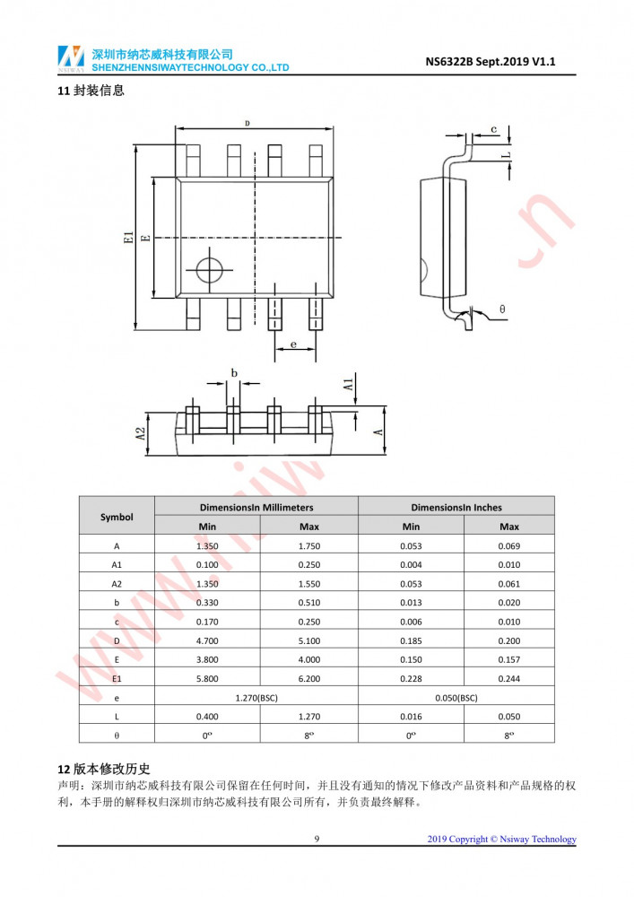 NS6322B datasheet page 9