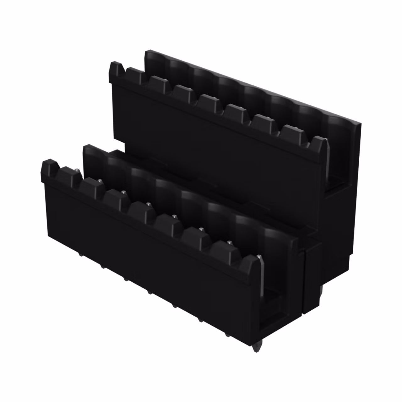 5.00mm Pitch Eurostyle Vertical Dual Level PCB Header, Open Ends, 16 Circuits for sale