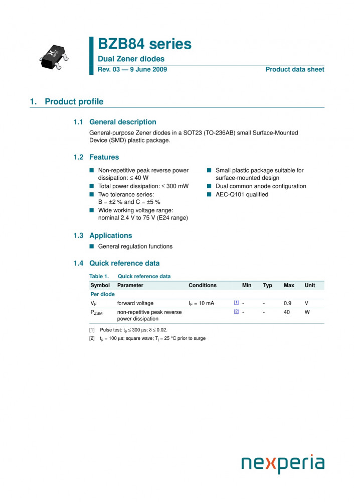BZB84-B5V1 datasheet page 1