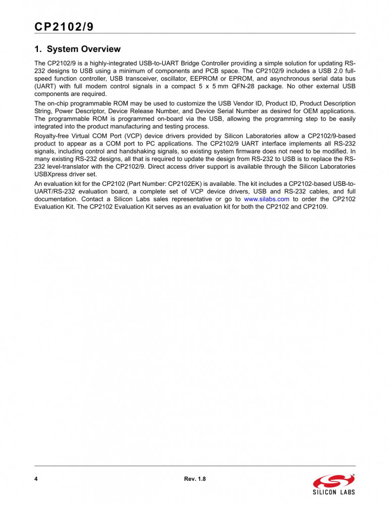 CP2102-GM datasheet page 4