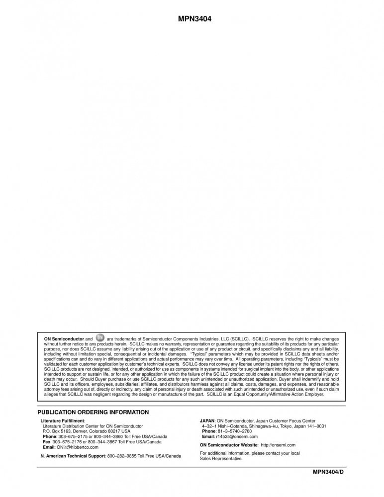 MPN3404 datasheet page 4