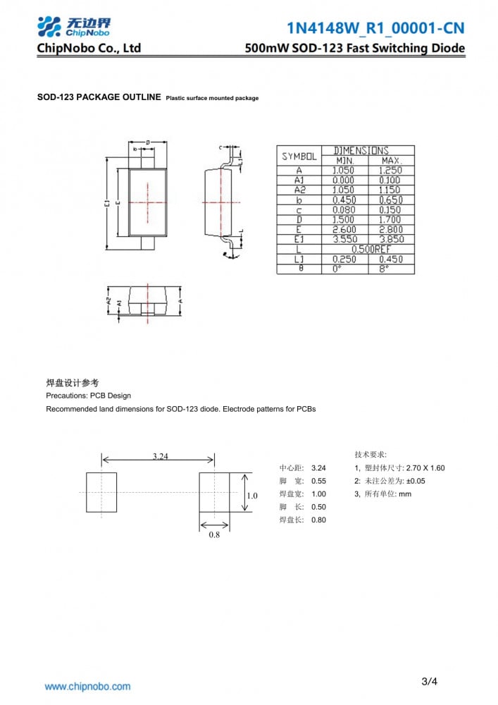 1N4148W_R1_00001-CN datasheet page 3