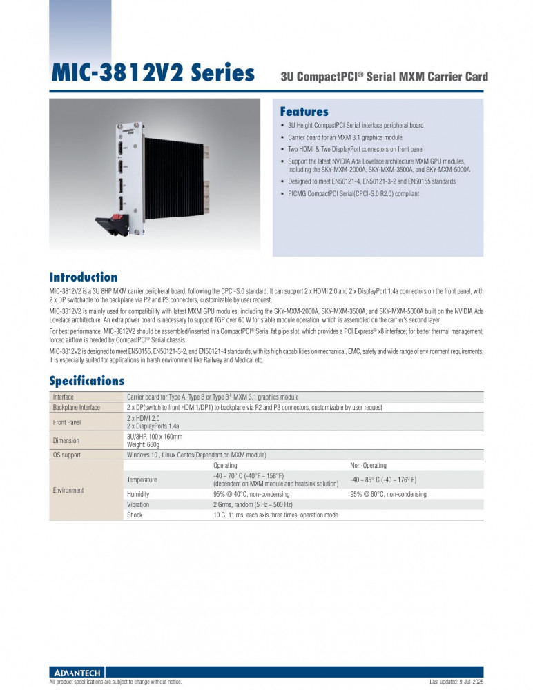 MIC-3812V2 technical document page 1
