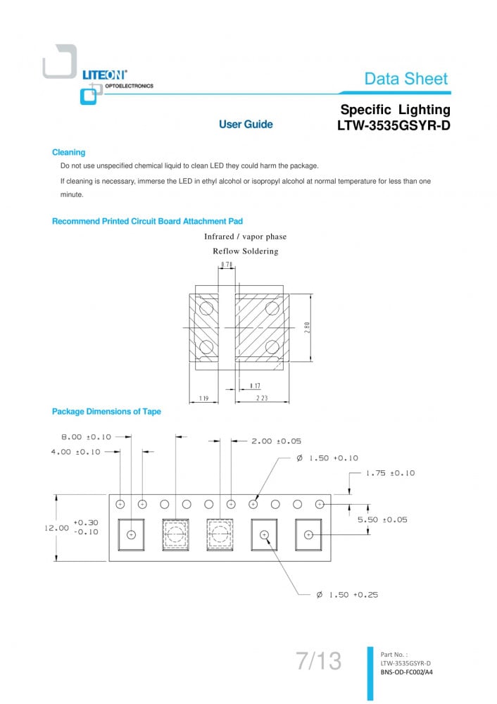 LTW-3535GSYR-D datasheet page 8