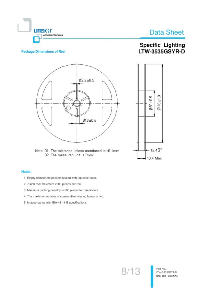 LTW-3535GSYR-D datasheet page 9