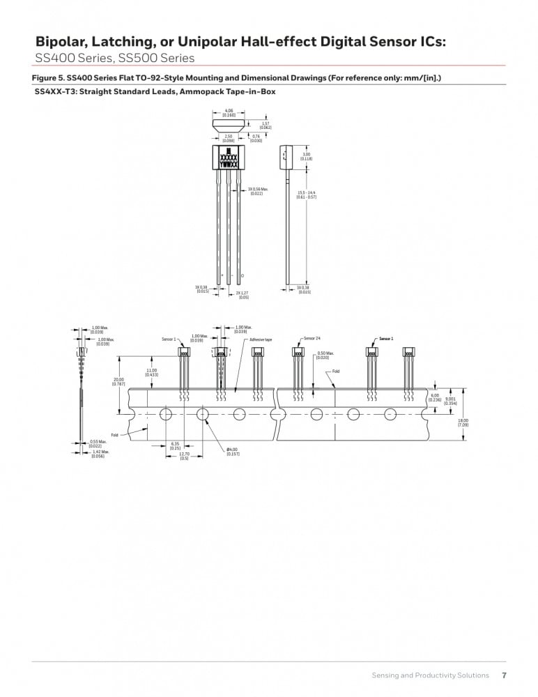 Honeywell SS566AT datasheet page 7