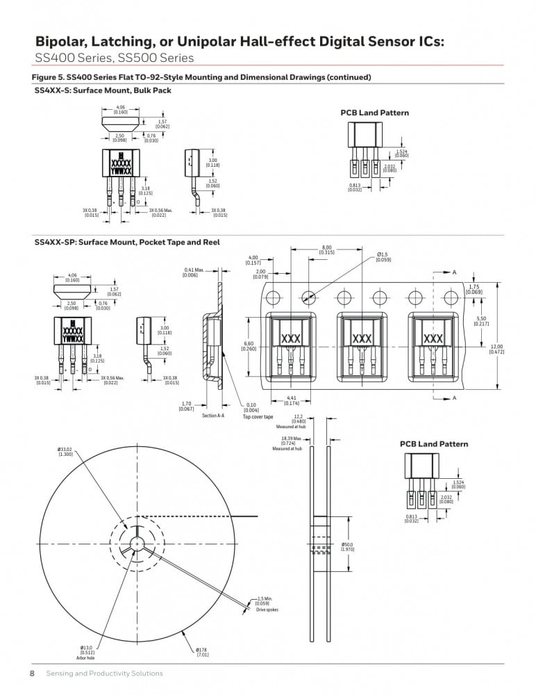 Honeywell SS566AT datasheet page 8